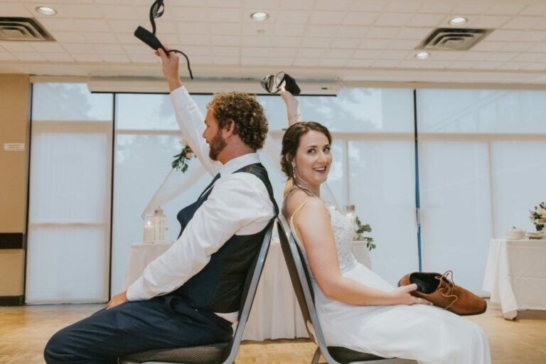 78 Funny Shoe Game Wedding Questions (For Bride & Groom)