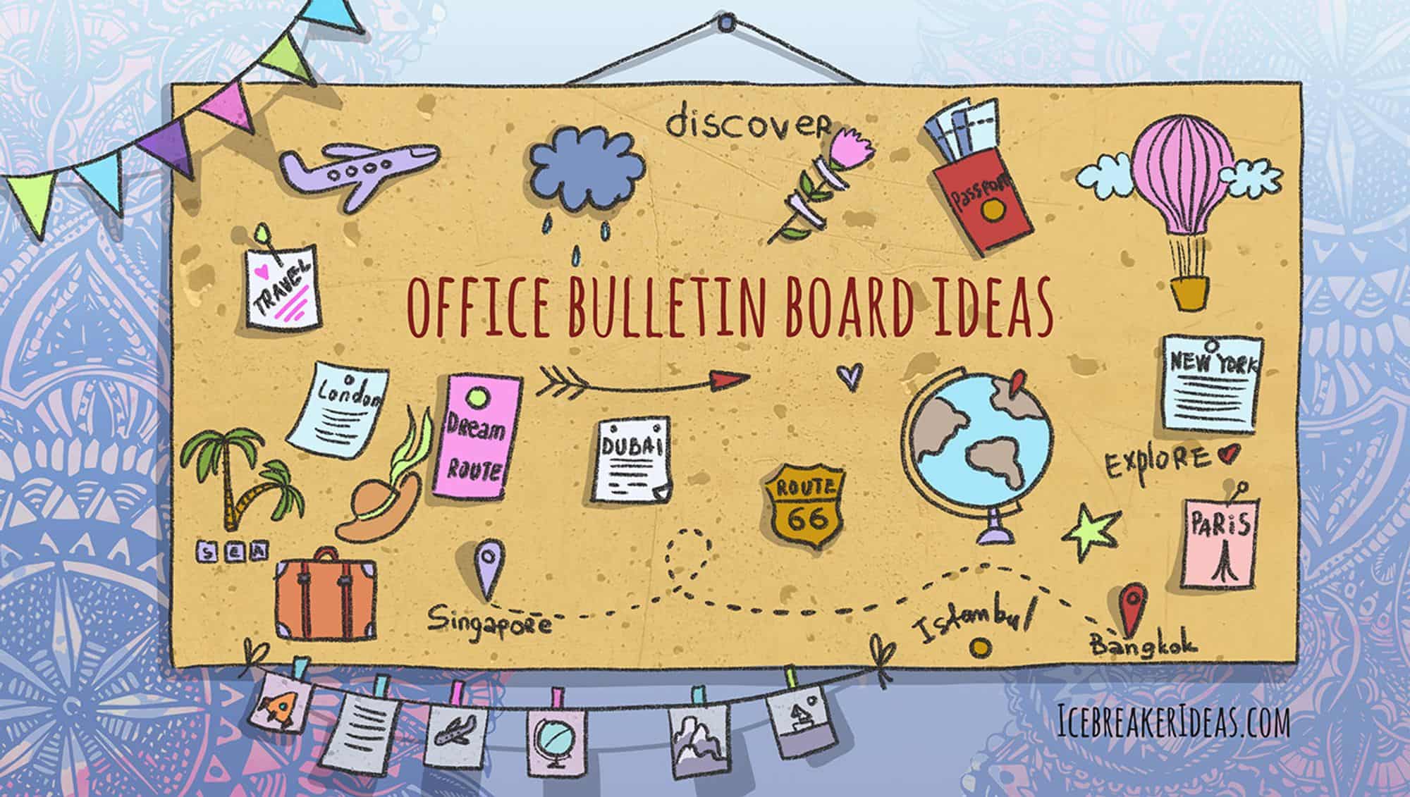 32 Unique Office Bulletin Board Ideas - IcebreakerIdeas